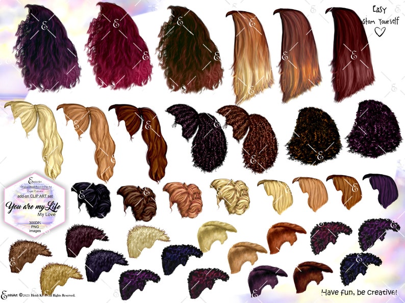 Couple Love Romantic Super Easy Custom Yourself Clipart - Etsy