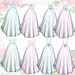 Wedding Clipart JUNE Bride Extension Wedding Clipart Pack.dolls/3 Skin ...