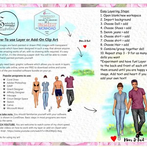 Parents , Moms & Dads, Couple Custom Add-on Clip Art Pack.hand Painted ...