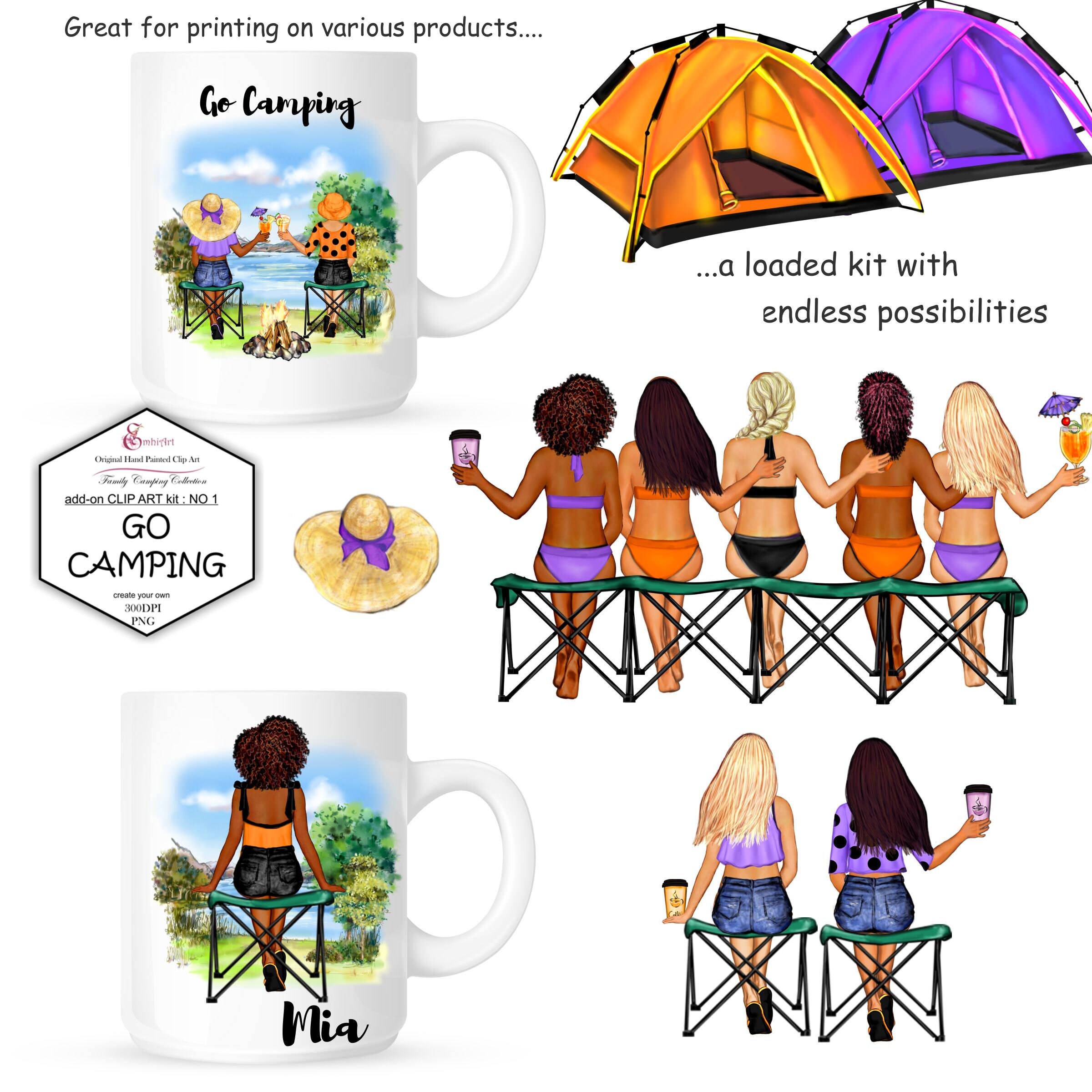 Summer Girls Custom Add-on Clip Art Pack .best - Etsy Canada