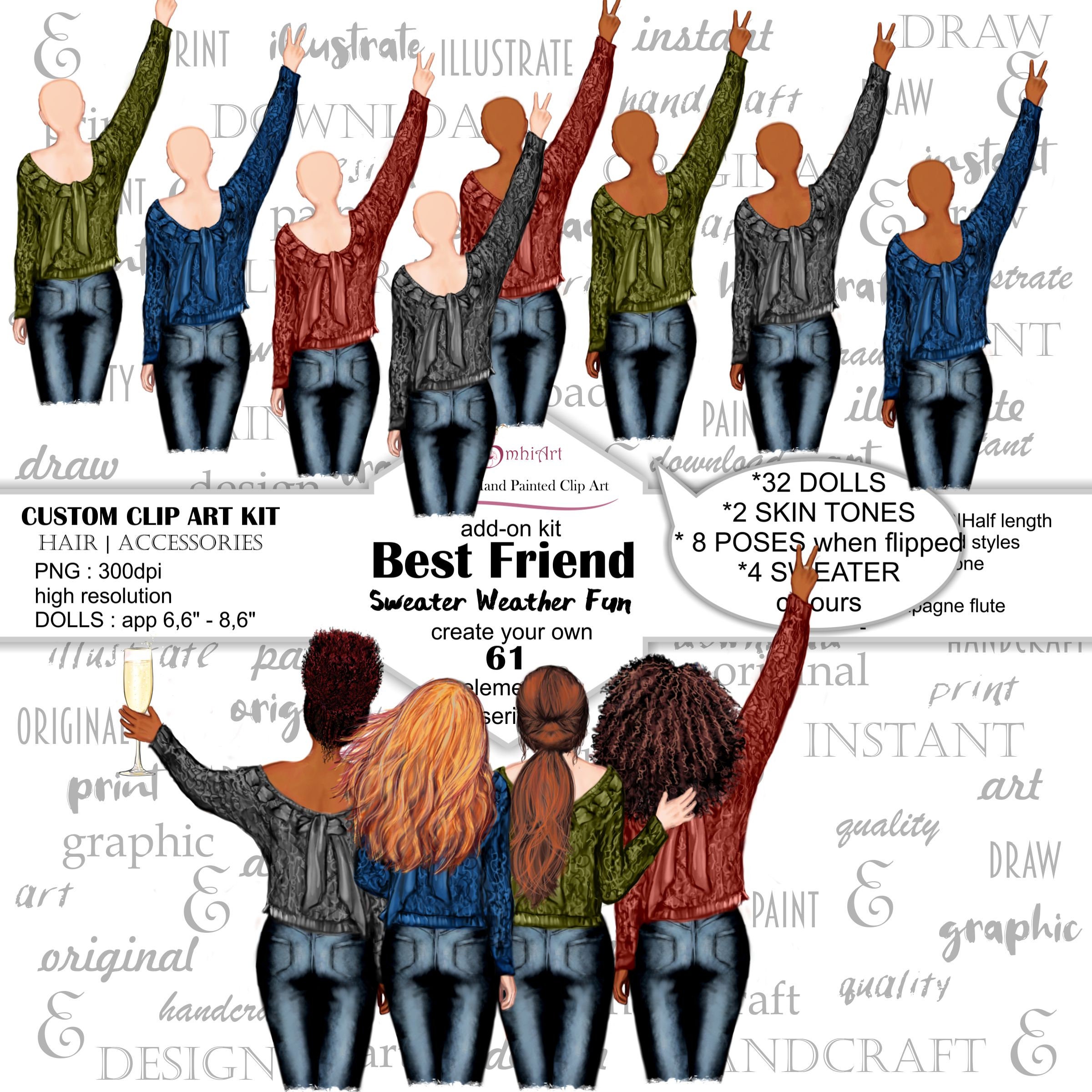 Bad Friends Clipart