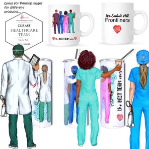 Healthcare Team Frontliner Add-on Clip Art Pack.doctors,nurses in ...