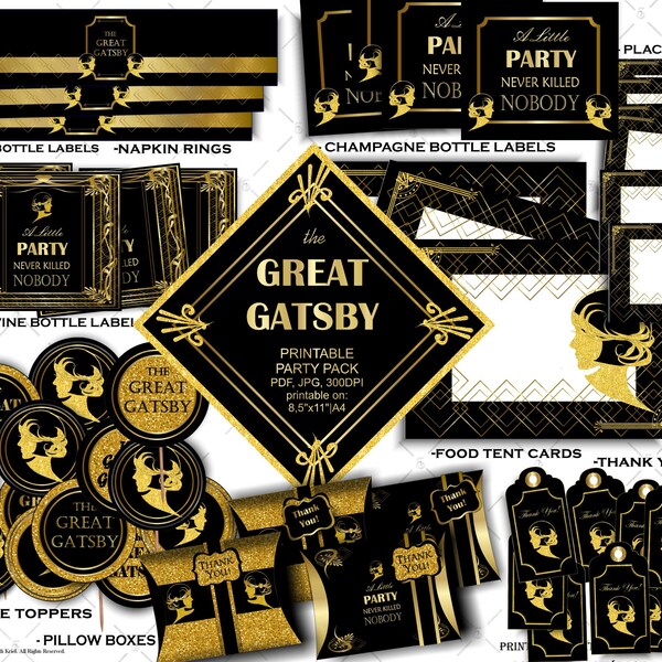 Great Gatsby Party - Etsy