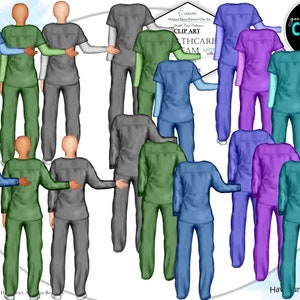 Healthcare Team, Health Workers, Nurses, Doctors in SCRUBS Team ...