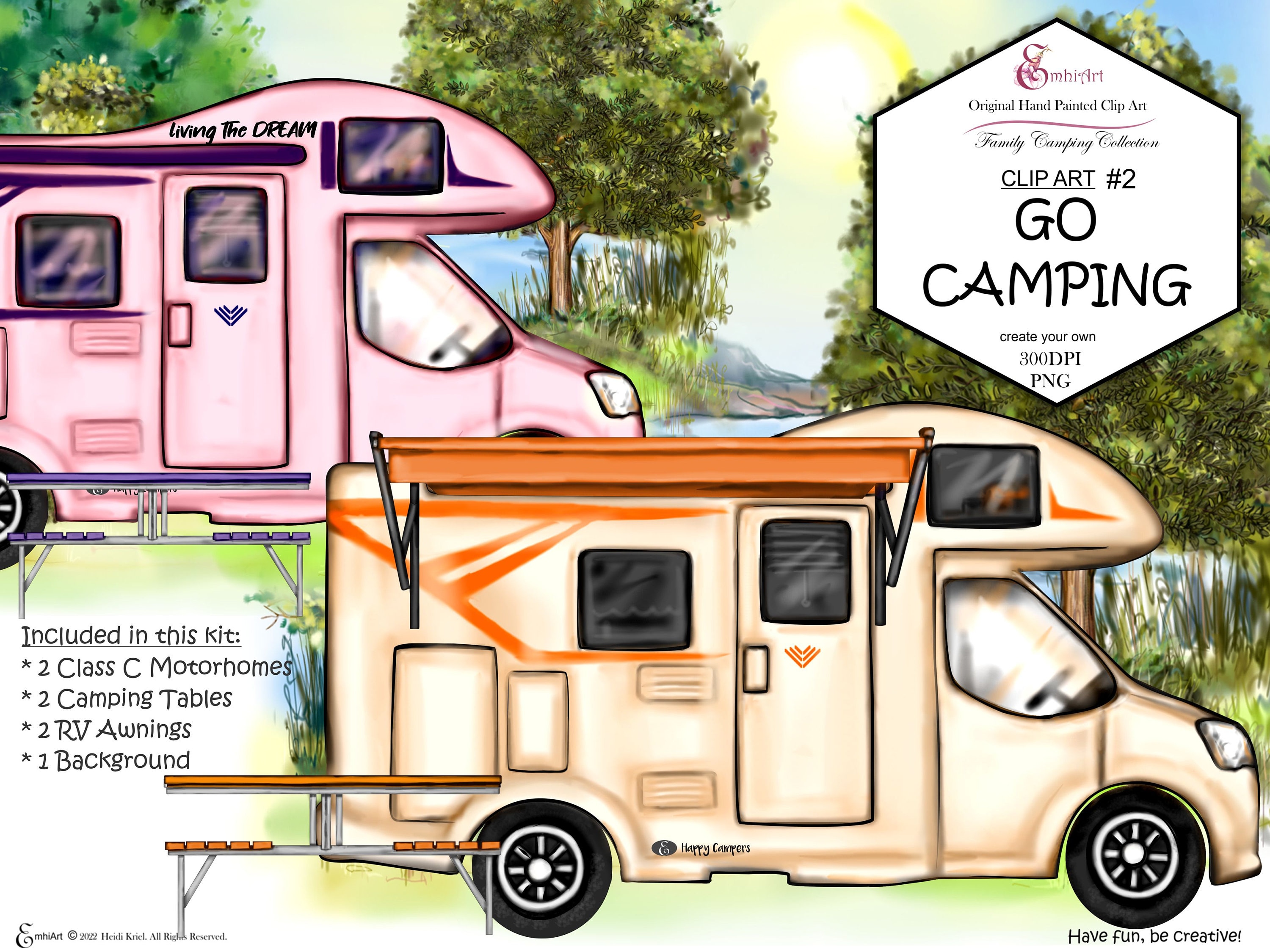 Rv Camping Clipart