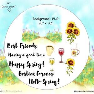 Spring Fun in the Sun Custom Clip Art Pack.best Friend Cliparts ...