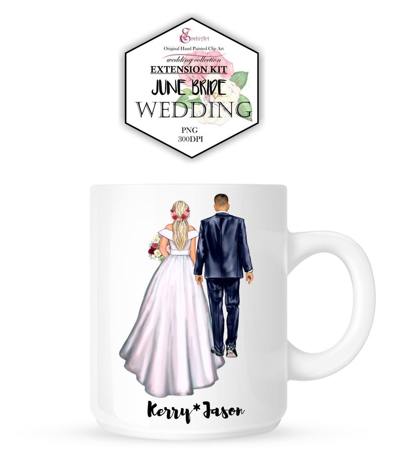 Wedding Clipart JUNE Bride Extension Wedding Clipart - Etsy