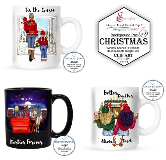 Snow Covered Rooftops Clip Art