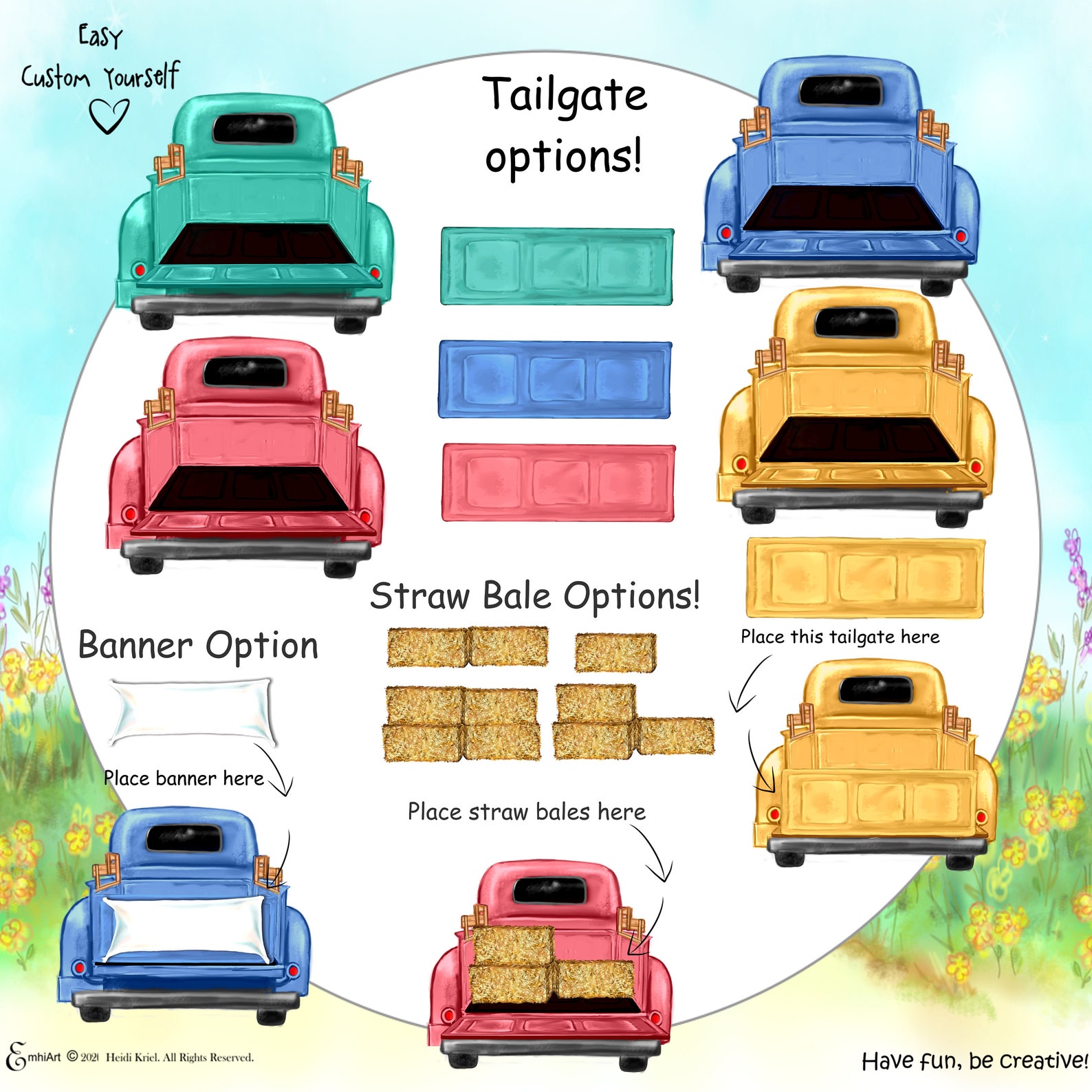 Spring Fun in the Sun Custom Clip Art Pack.best Friend - Etsy