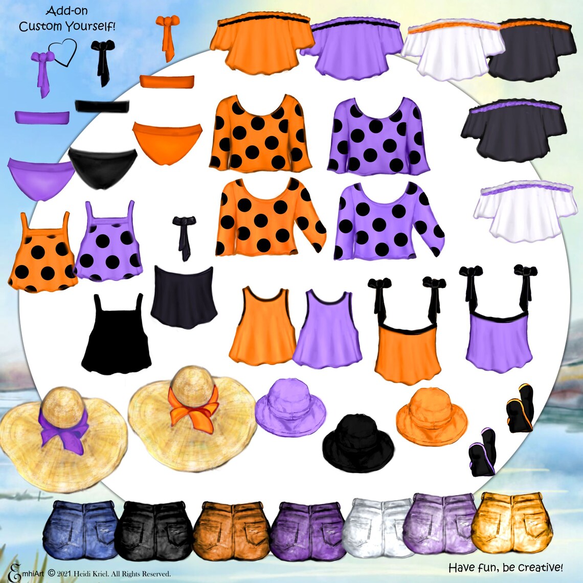 Summer Girls Custom Add-on Clip Art Pack .best - Etsy