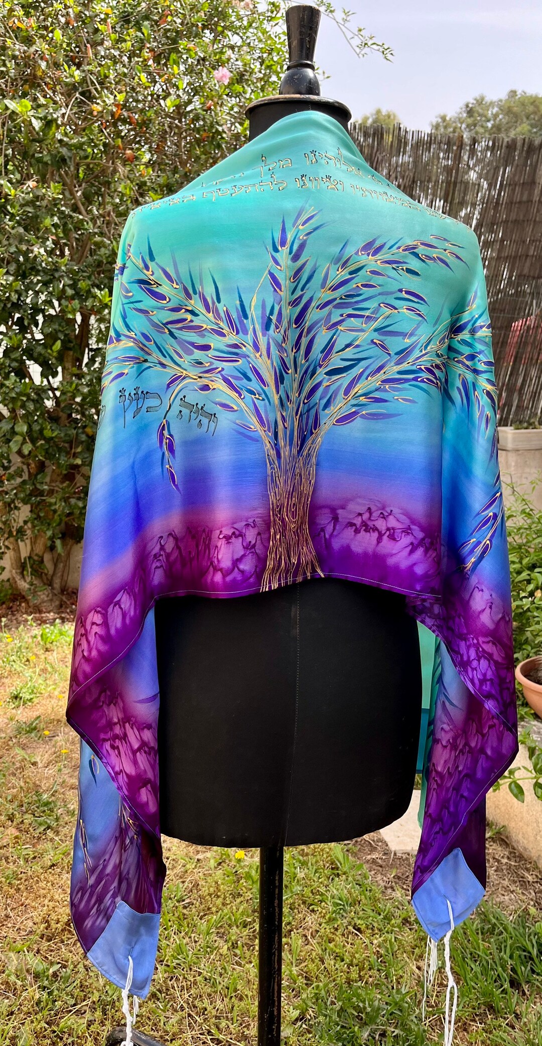 Bat Mitzva Tree of Life Silk Tallit. "you Were Like a Tree Planted on ...