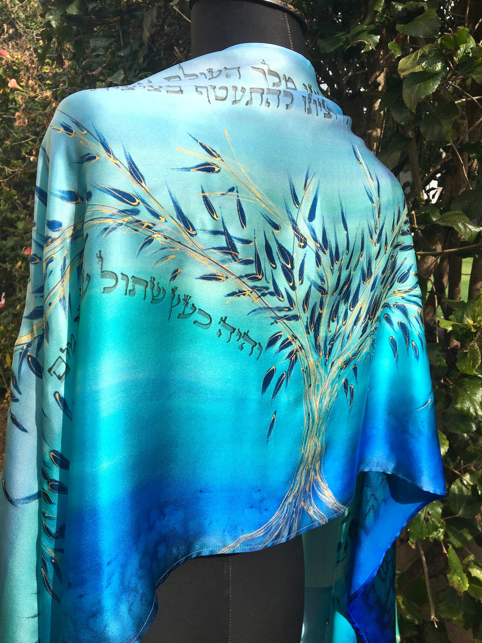 Tree of Life Silk Tallit.you Were Like a Tree Planted on - Etsy