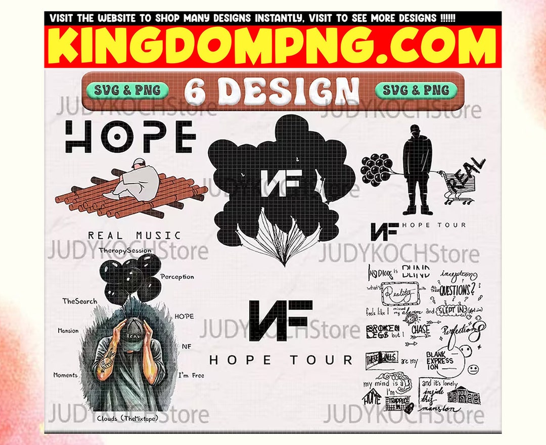 Rapper NF Png, NF Hope Tour 2023 Png for Fan, NF Tour Concert 2023 Png ...