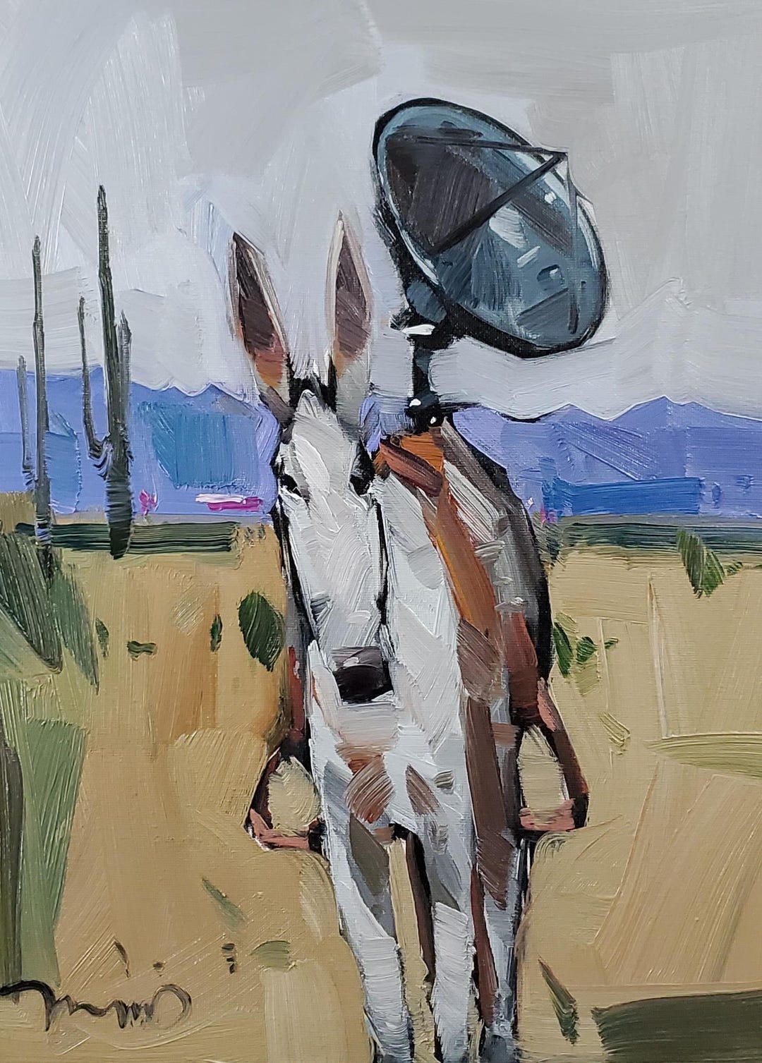 Conspiracy Theory Donkey Art PRINT of an Oil Painting by Artist Jose ...