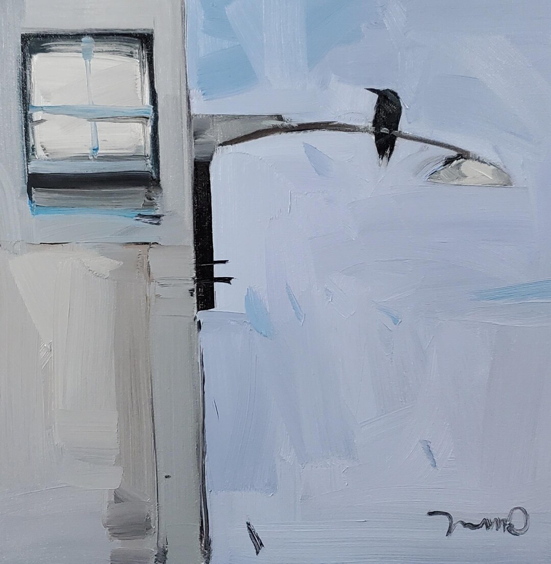 Building Lamp Bird Art PRINT of an Oil Painting by Artist Jose Trujillo ...