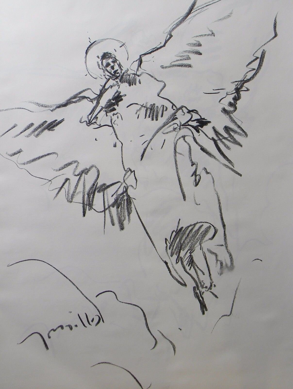 Flying Angel Drawing
