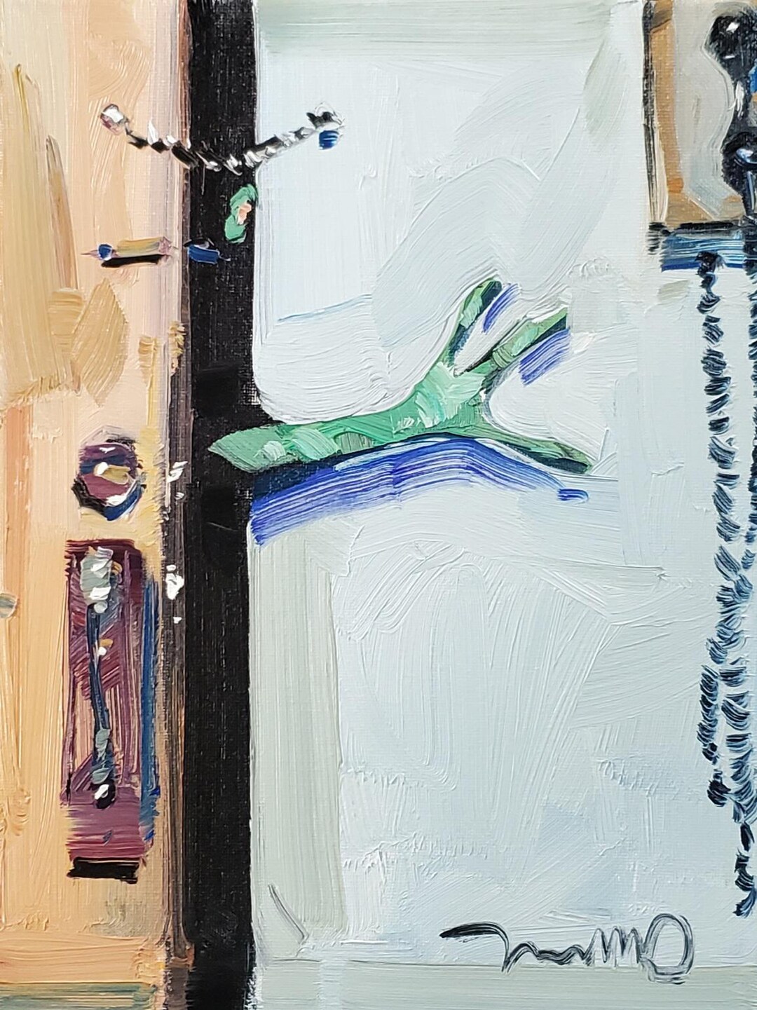 Alien Hand Door Locks Art Canvas PRINT of a Oil Painting 16x20 - Etsy