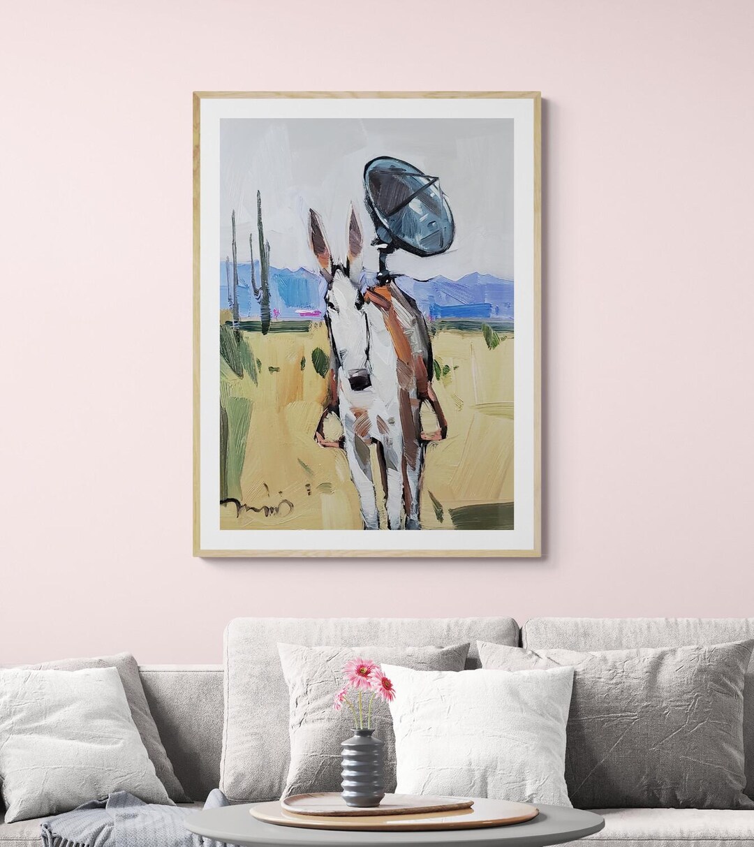 30x40 Conspiracy Theory Donkey Art PRINT of an Oil Painting by Artist ...