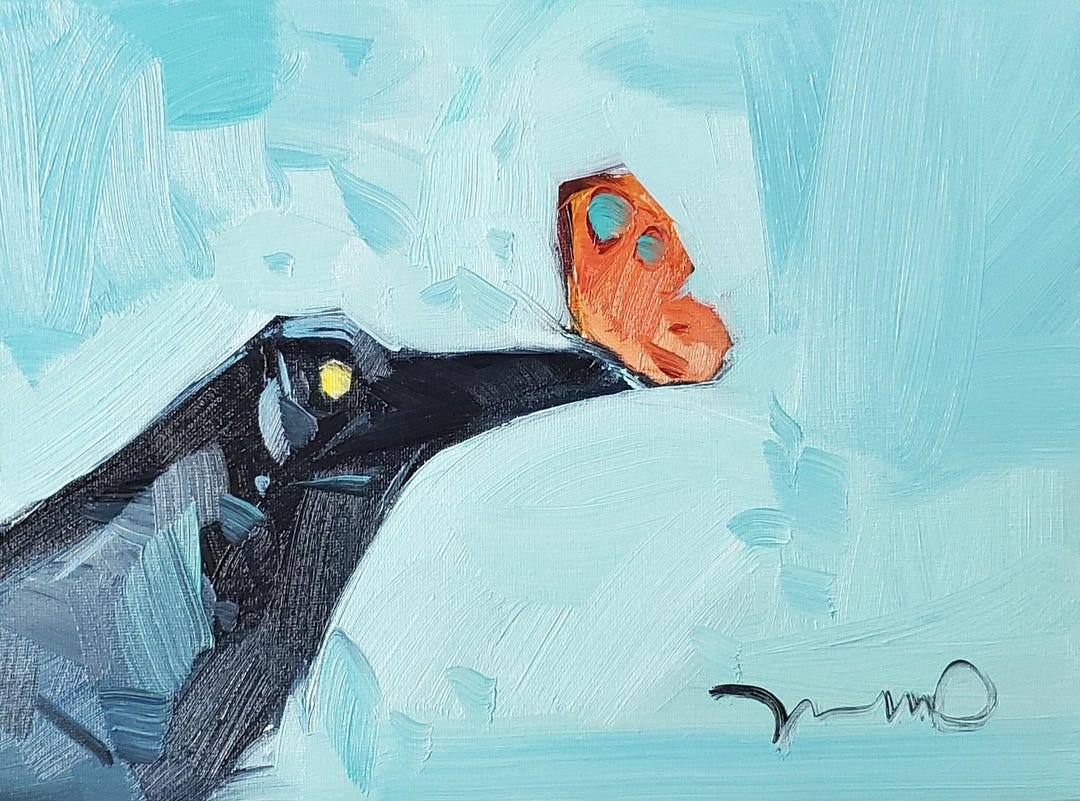 Crow and Butterfly Insect Art PRINT of Artwork by Abstract Artist Jose ...