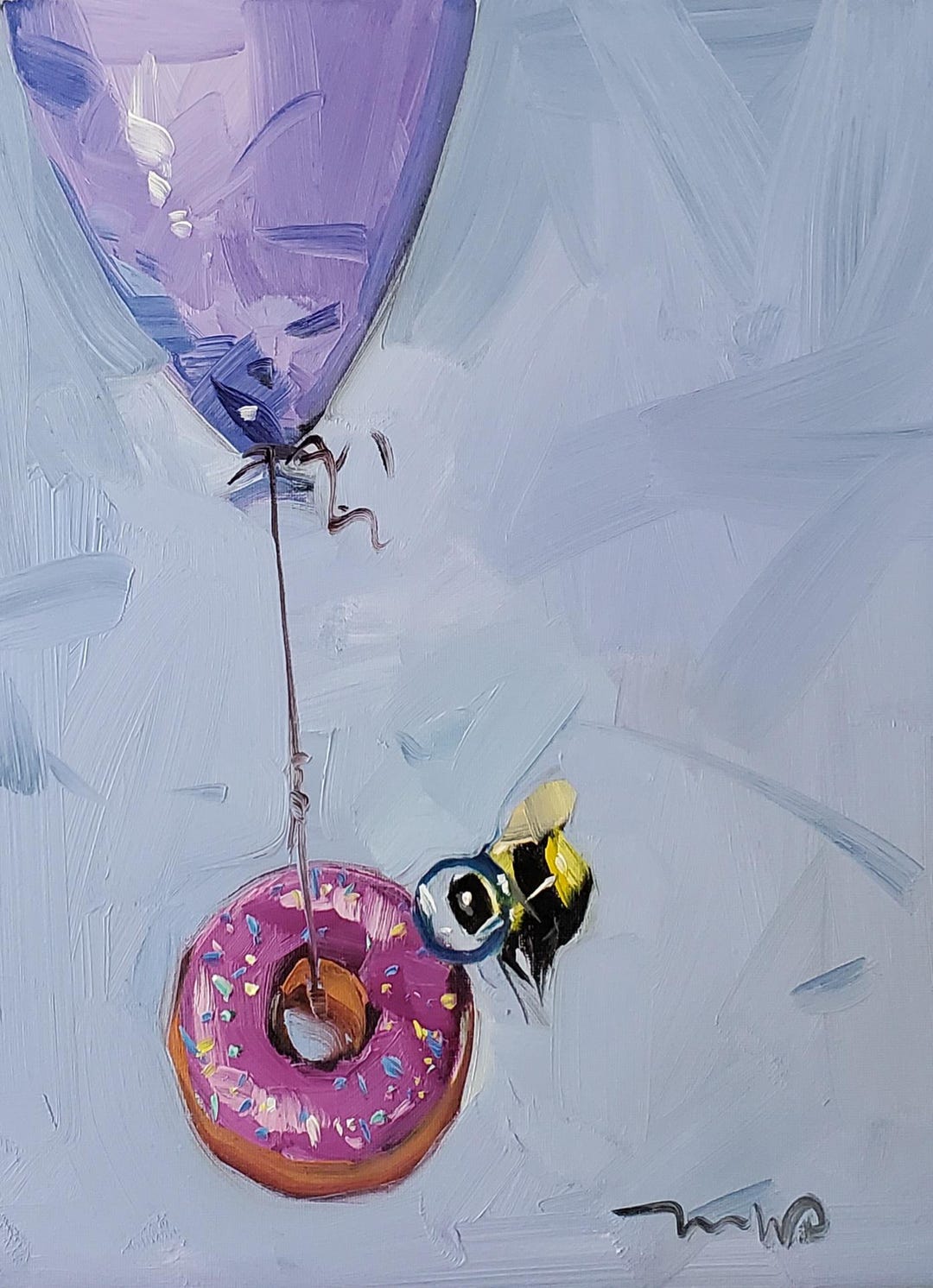 Donut Still Life Art PRINT of Painting by Artist Jose Trujillo 16x20 - Etsy