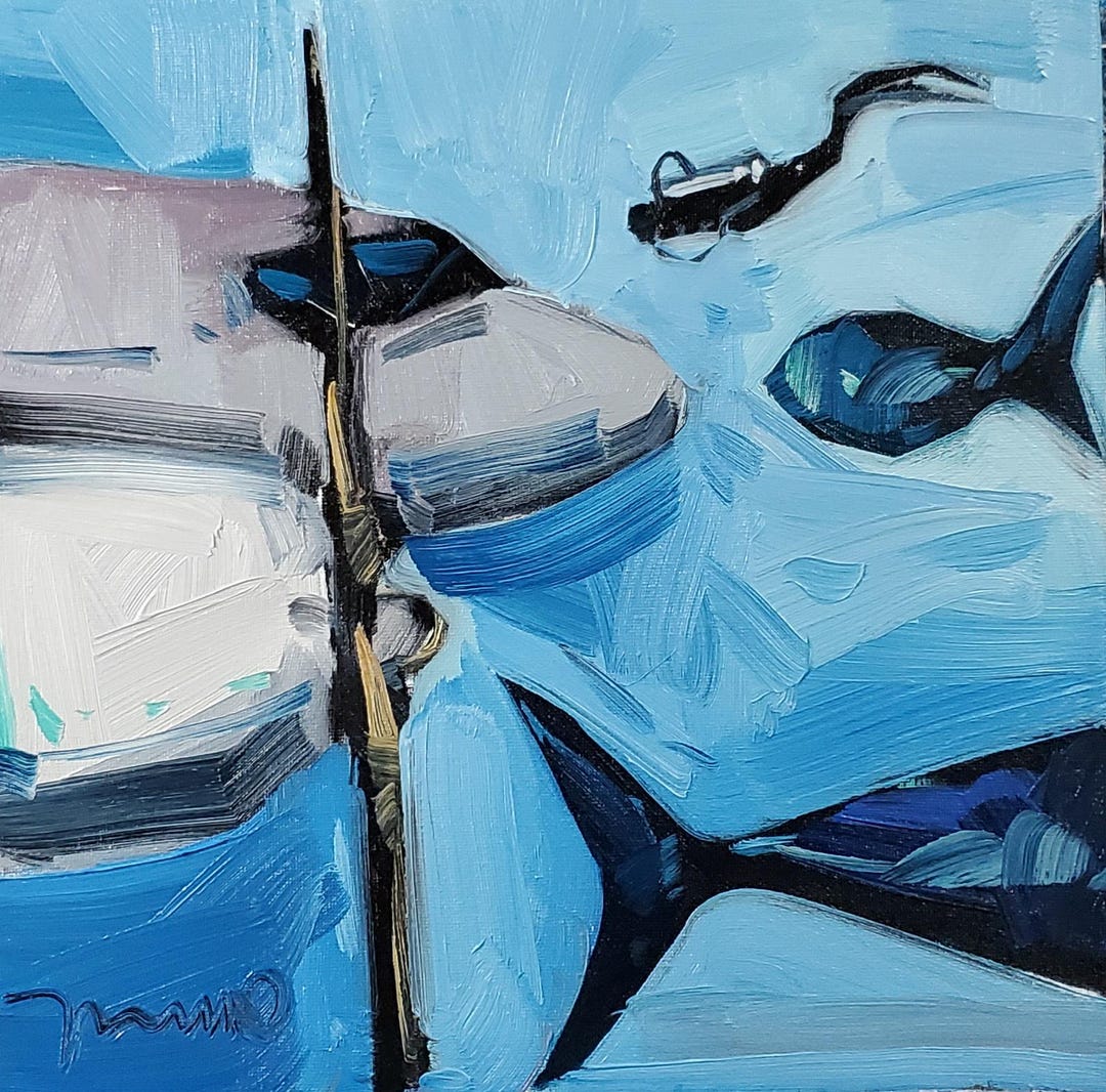 Old Plane Underwater Art PRINT of an Oil Painting by Artist Jose ...