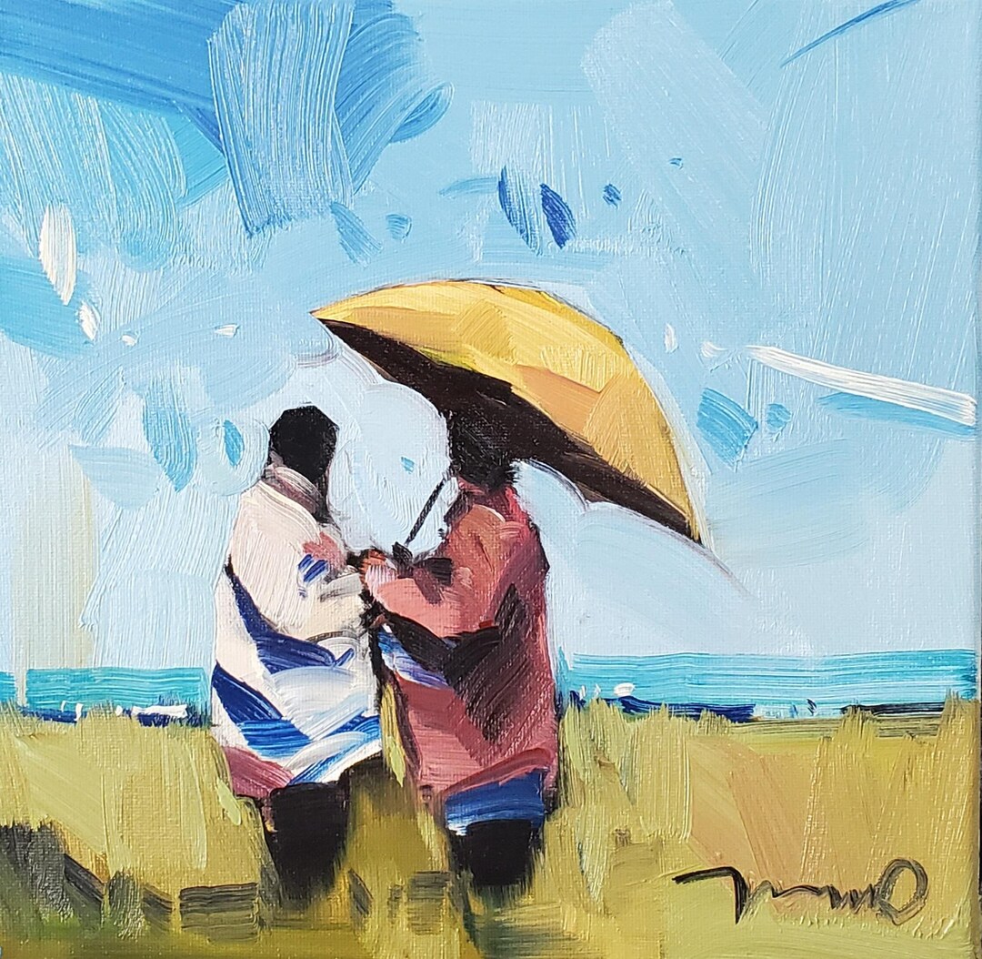 Couple Sunny Day Figures Art PRINT by Collectible Artist Jose Trujillo ...