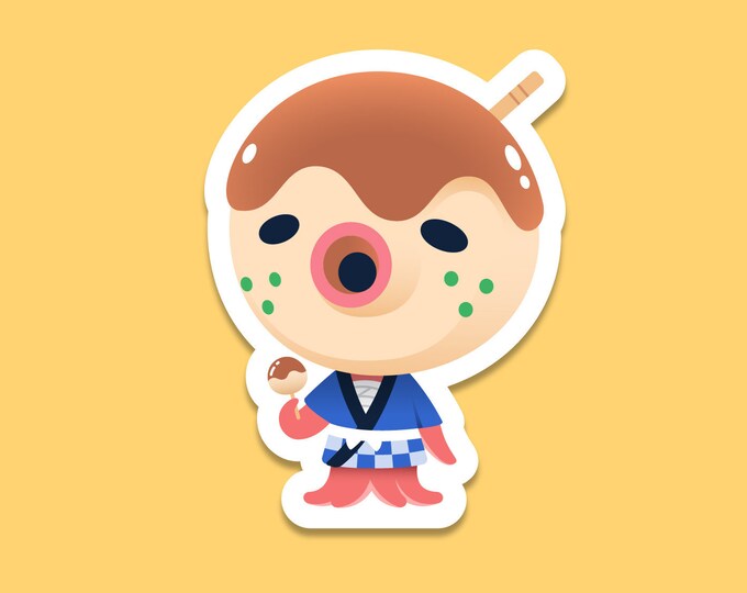 Zucker Cute Vinyl Sticker - Animal Crossing - Etsy