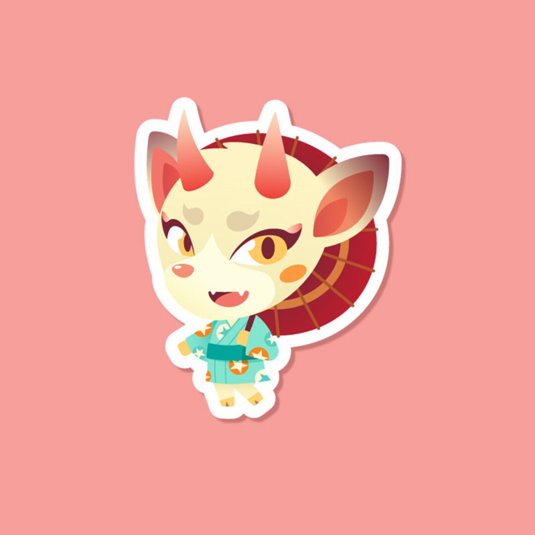 Shino Cute Vinyl Sticker Animal Crossing - Etsy