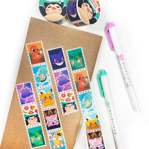 Animated Destinations Stamp Washi Tape 25mm X 5m - Etsy
