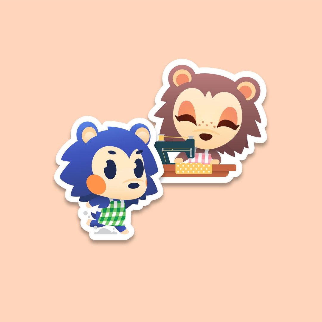 Mabel and Sable Cute Vinyl Sticker - Animal Crossing - Etsy