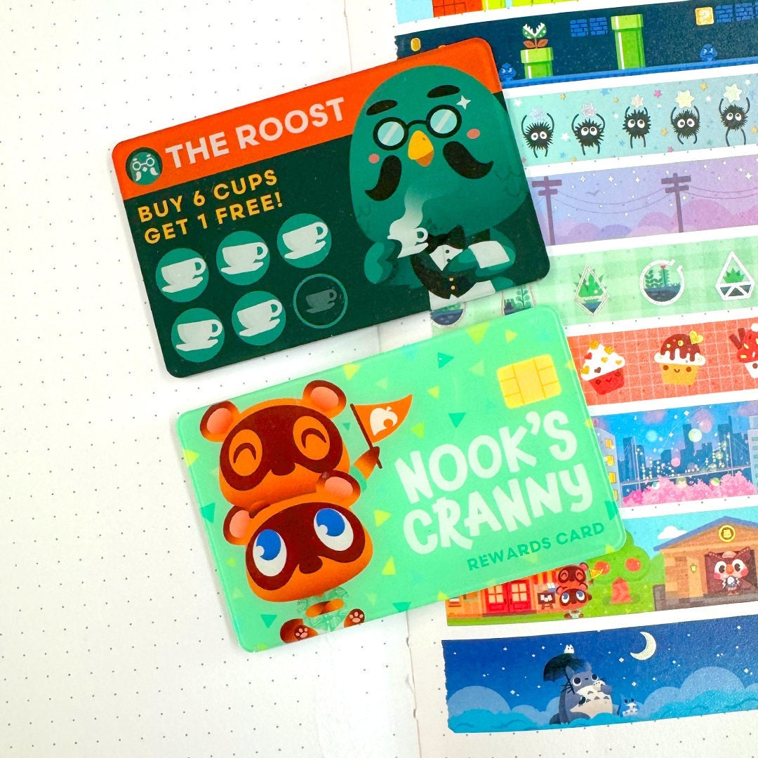 Animal Crossing Washi Cutter - Brewster Stamp Card, Nook's Cranny ...