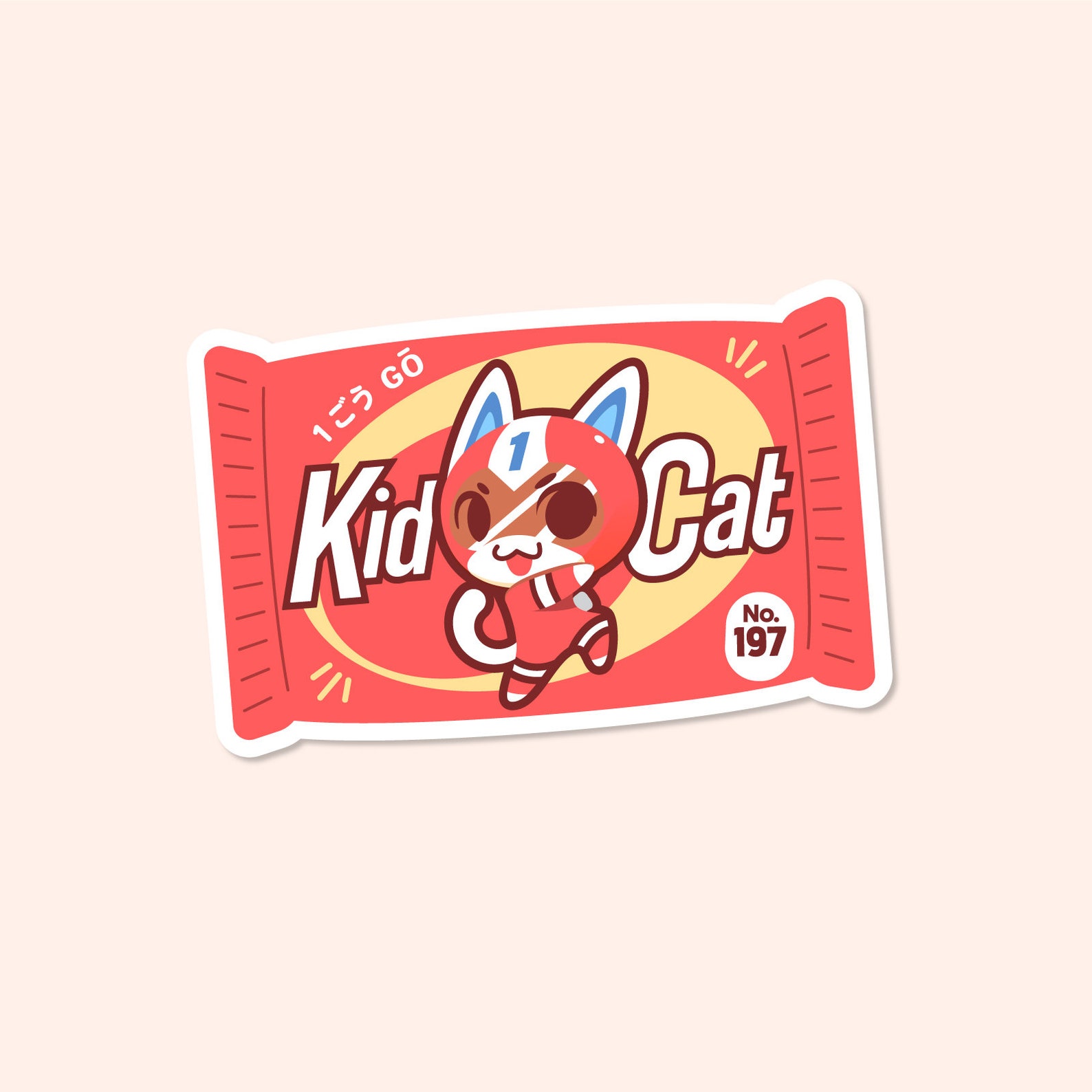 Animal Crossing Vinyl Sticker Kid Cat Kit Kat Tangy OJ Tia - Etsy