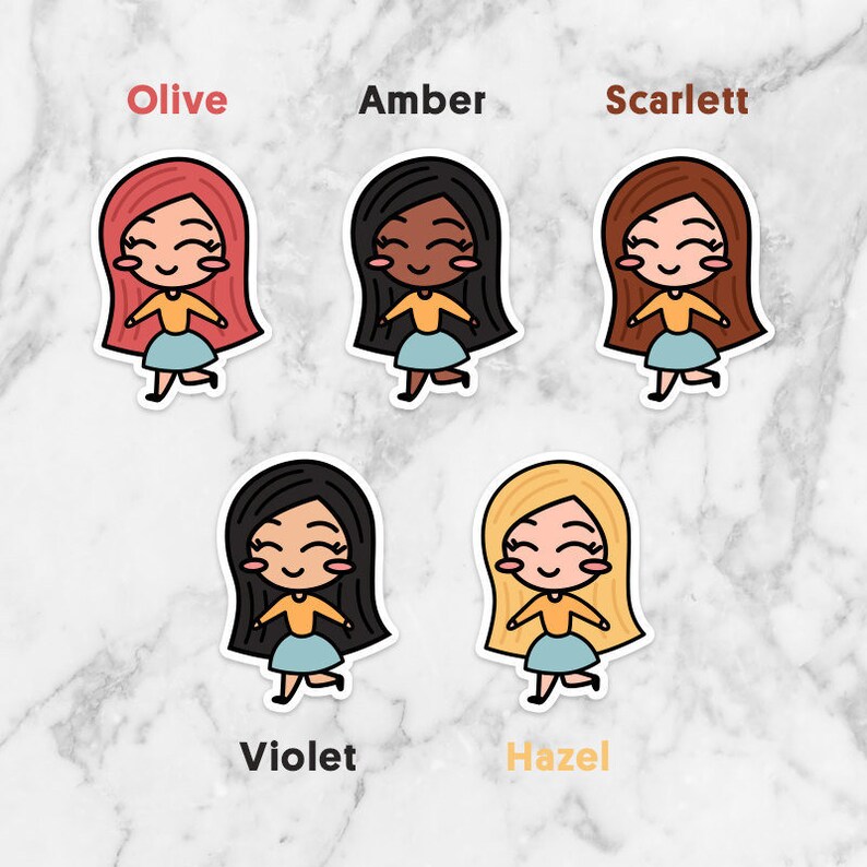 Studying Reading School Homework Cute Kawaii Girl Planner - Etsy UK