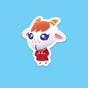 Chevre Cute Vinyl Sticker Animal Crossing - Etsy