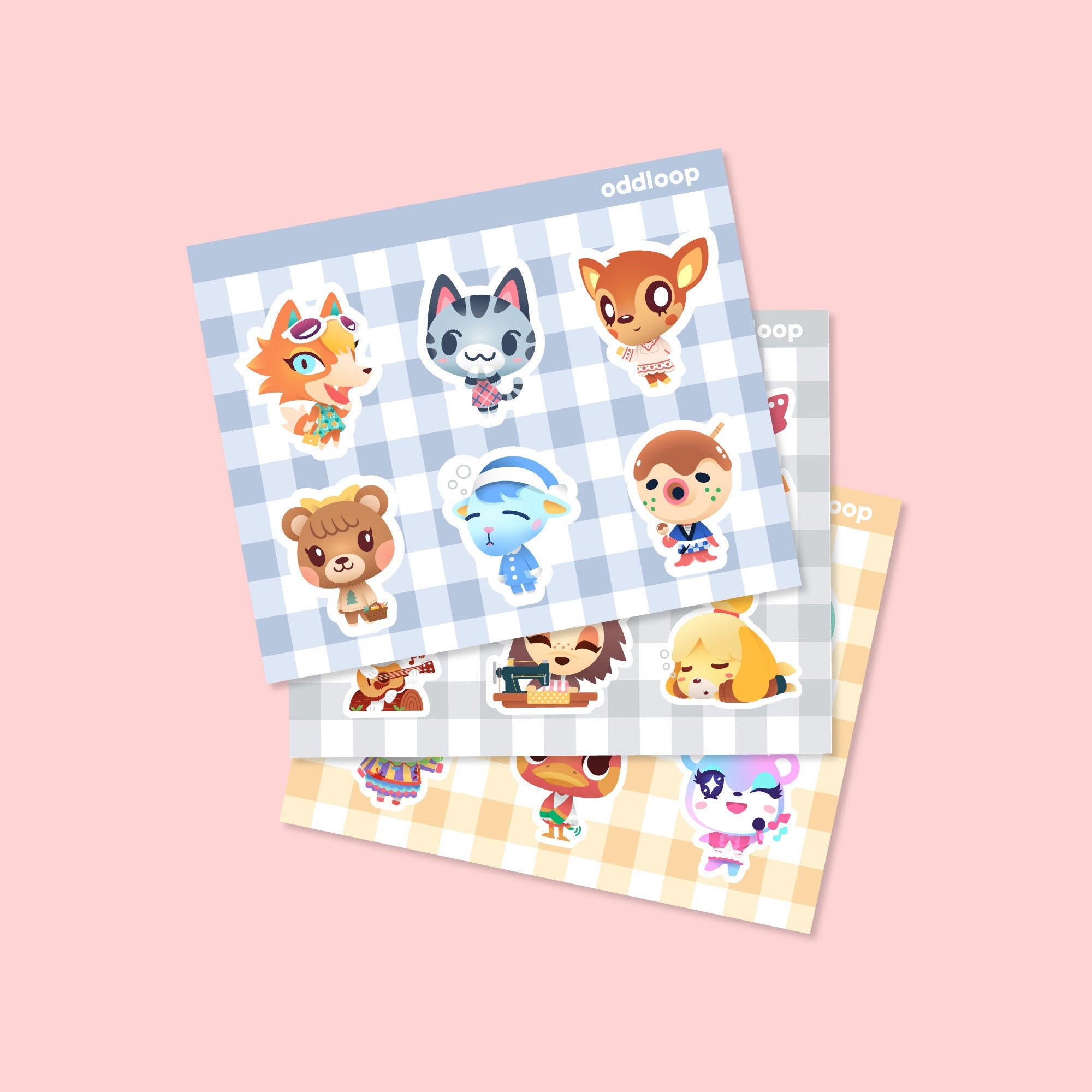 Stickers Animal Crossing Sticker Sheet Stickers, Labels & Tags etna.com.pe