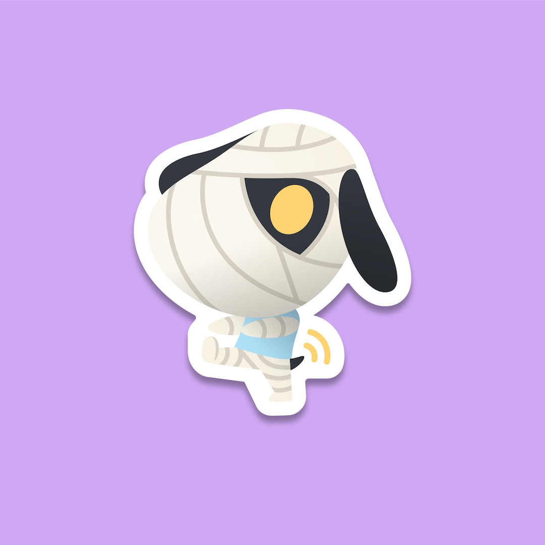 Lucky Cute Vinyl Sticker - Animal Crossing - Etsy