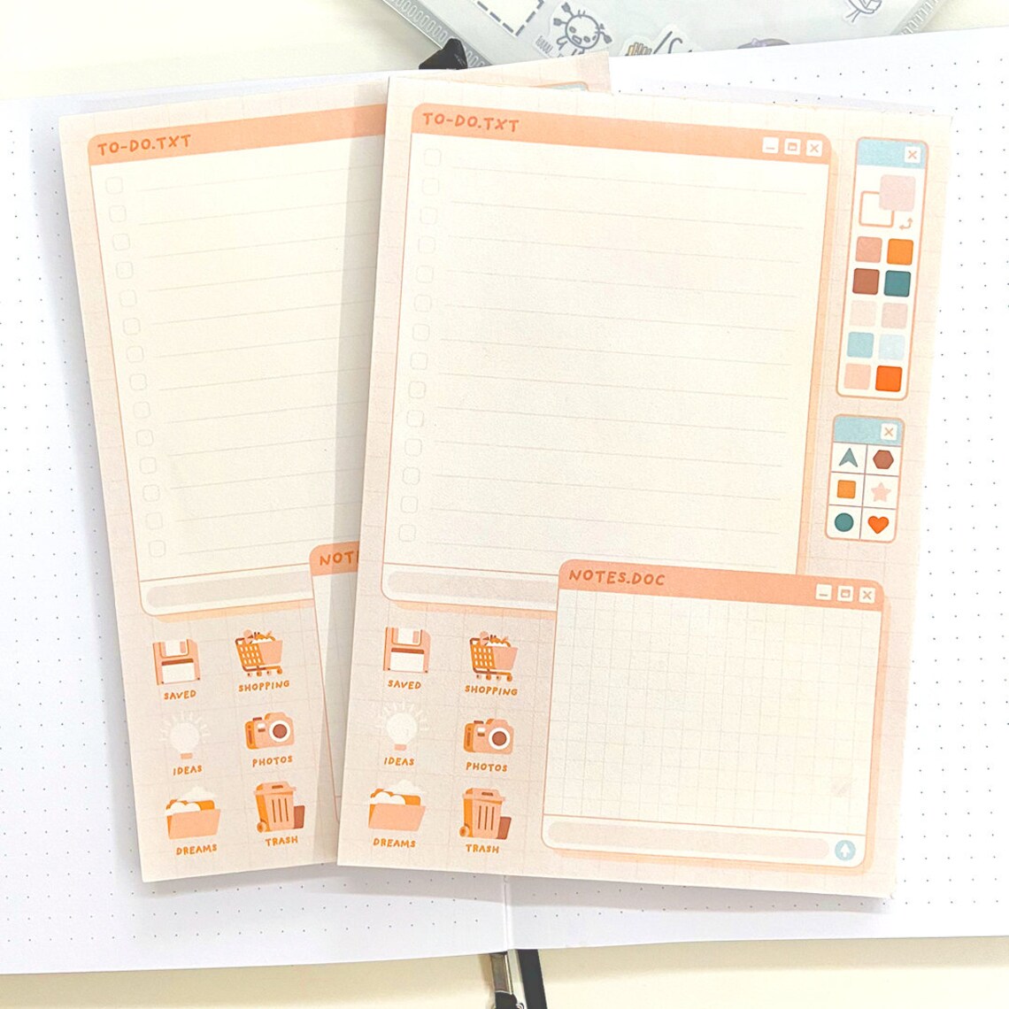 Lofi Aesthetic Planner Notepad - 50 Sheets - to Do List, Notes ...