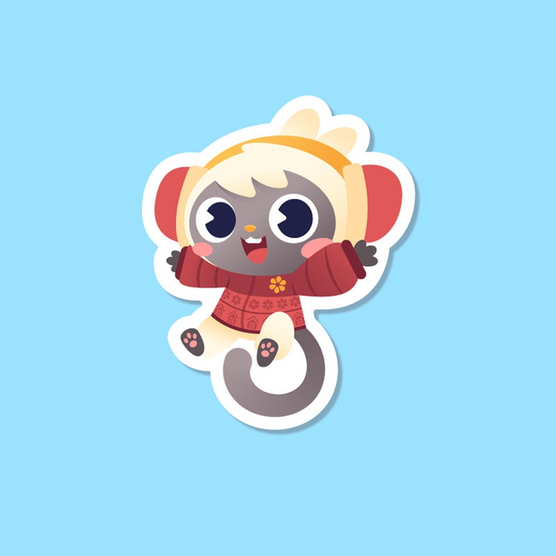 Niko Cute Vinyl Sticker Animal Crossing | Etsy