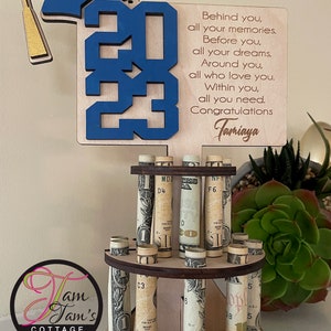 Graduation Money Tree Wood Holder Personalized Graduation Gifts for Him ...