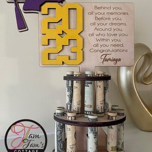Graduation Money Tree Wood Holder Personalized Graduation Gifts for Him ...