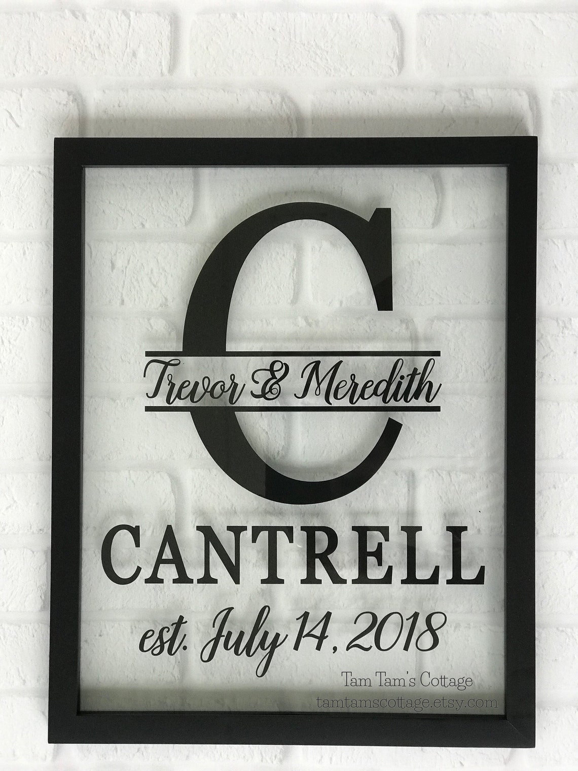 Classy Personalized Floating Frame Rustic Wedding Gifts - Etsy