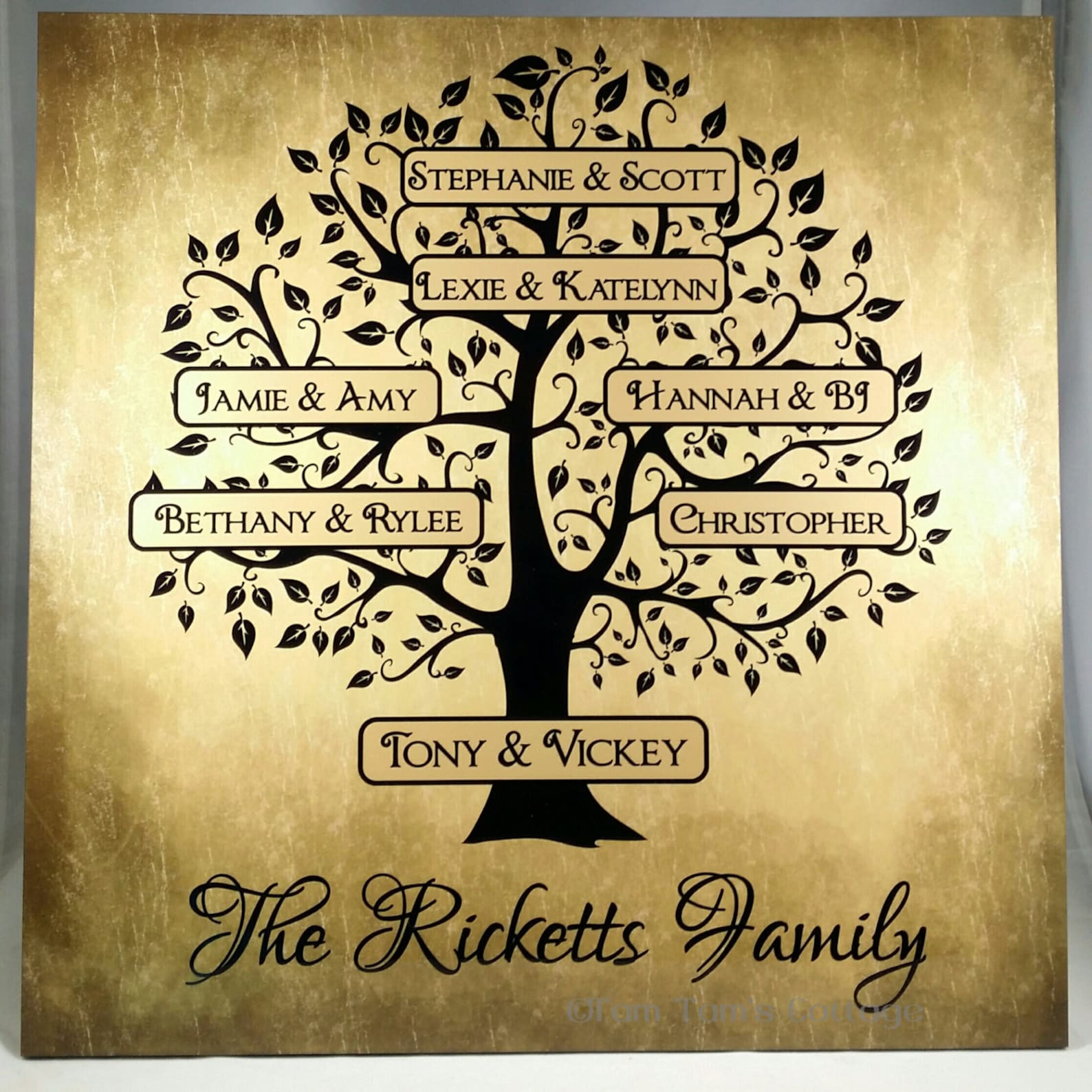 Custom Family Tree Sign Family Tree Tile Personalized | Etsy