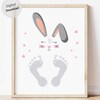 Some Bunny Loves You Bunny Footprint Printable My First Easter ...