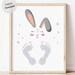 Some Bunny Loves You Bunny Footprint Printable My First Easter ...