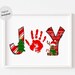Joy Handprint Craft Printable Templet Christmas Baby Xmas Infant Kids ...