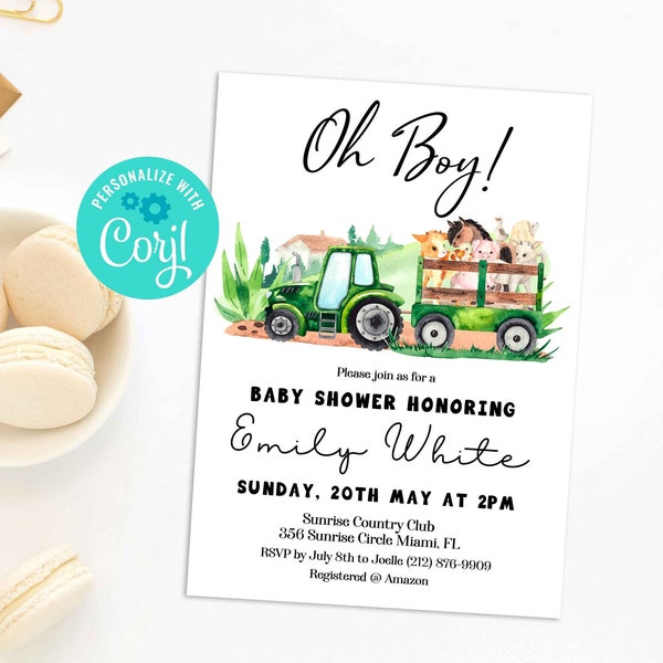 Farm Baby Shower - Etsy