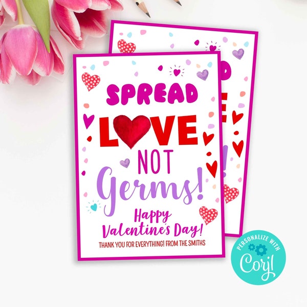 Spread Love Not Germs - Etsy