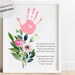 Happy Easter Craft Handprint Printable Spring Flowers Handprint Craft ...