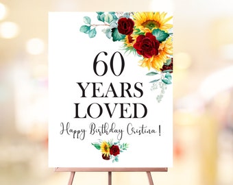 60 Birthday Sign - Etsy