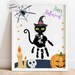 Spider Halloween Handprint Art / Printable Download Halloween DIY Craft ...